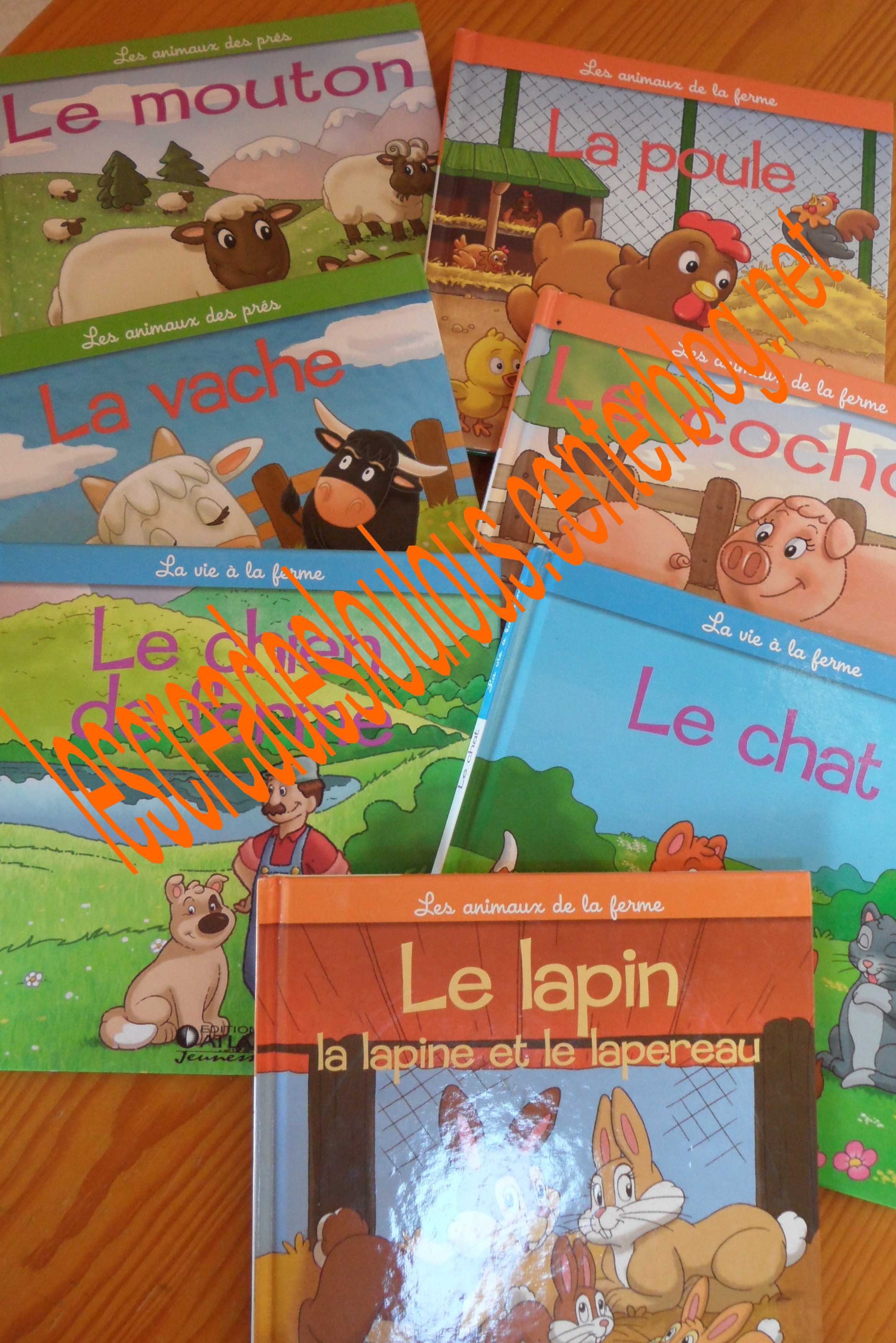 sur le thème de la ferme : nos livres avec leurs animaux